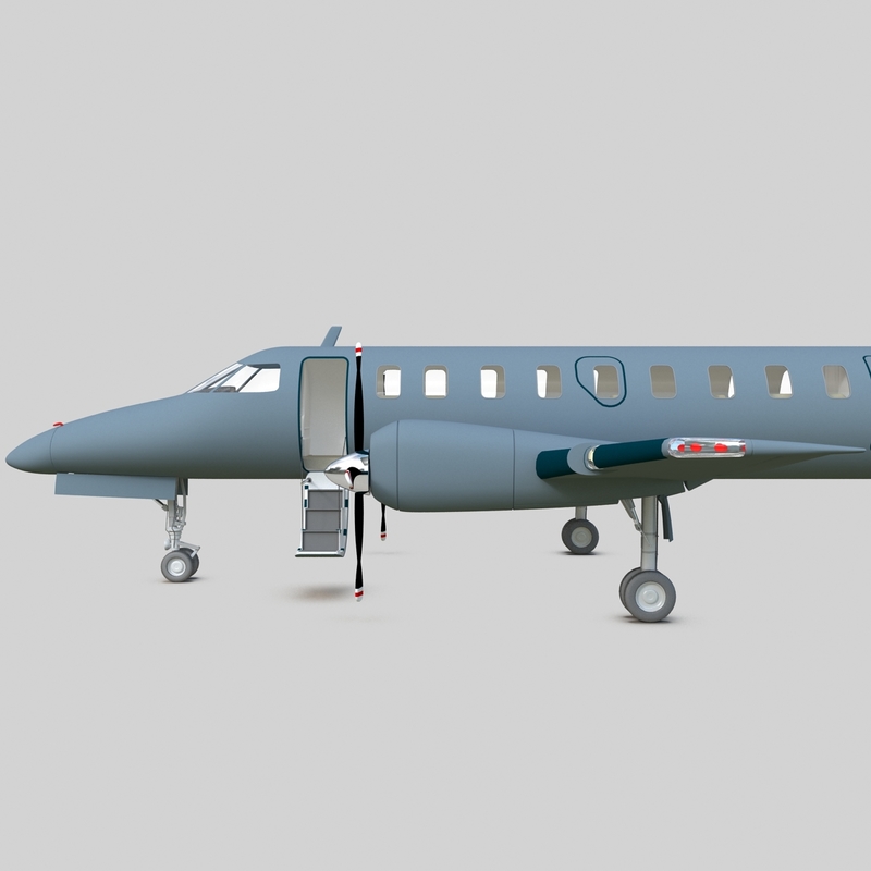 3d model of fairchild c-26 metroliner