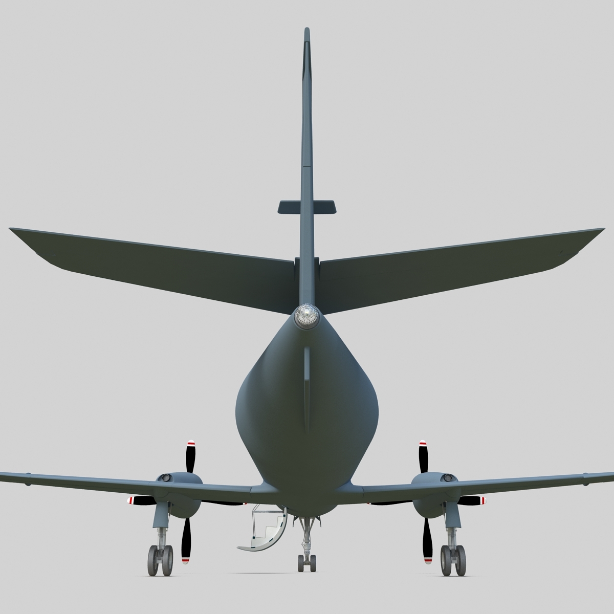 3d model of fairchild c-26 metroliner