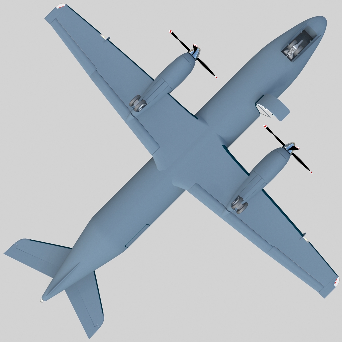 3d model of fairchild c-26 metroliner