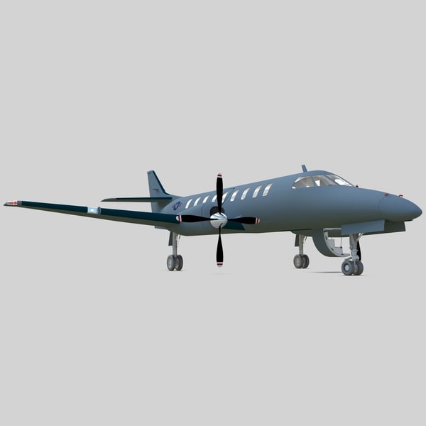 3d model of fairchild c-26 metroliner