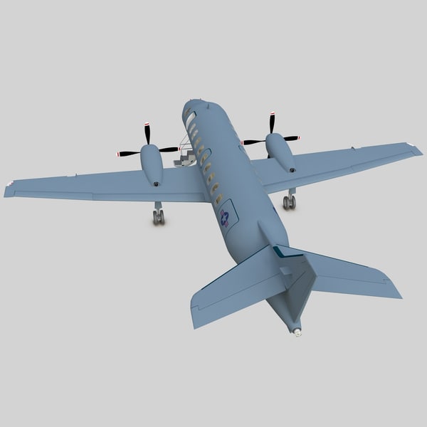 3d model of fairchild c-26 metroliner