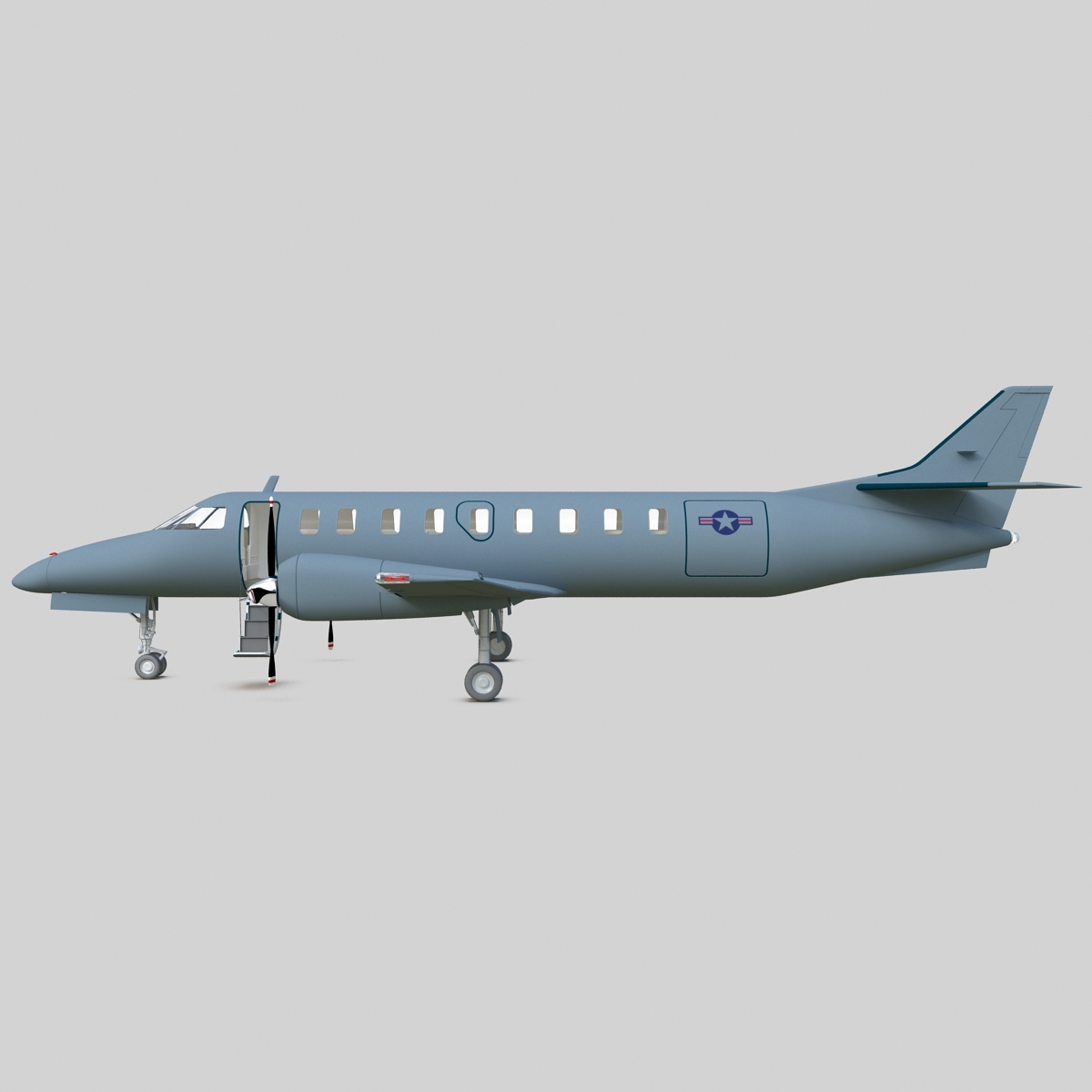 3d model of fairchild c-26 metroliner