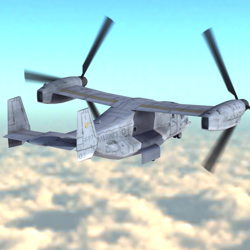 marine osprey v22 3d 3ds
