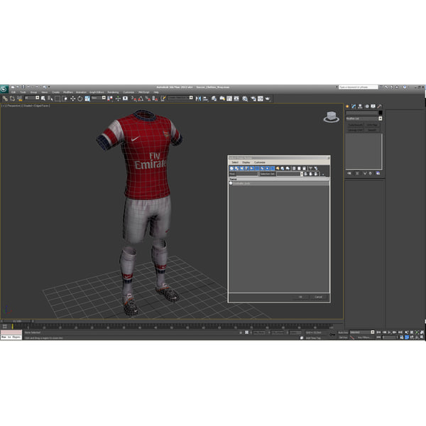 3d soccer clothes model