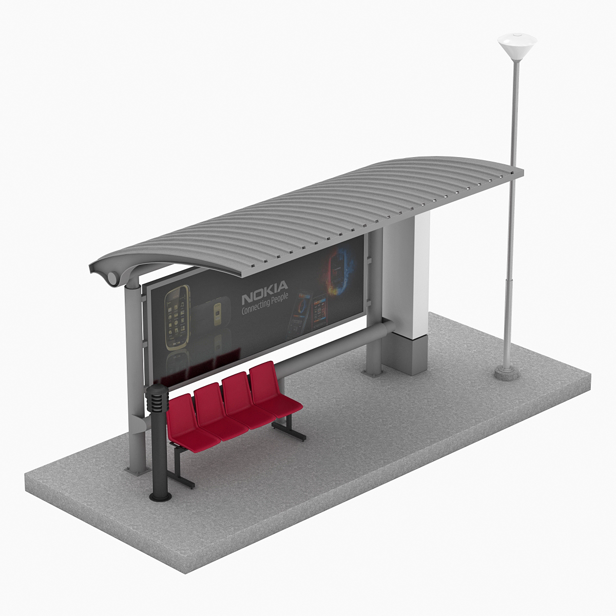 3d bus stop v10 model