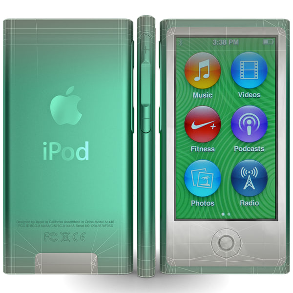 3d apple ipod nano model
