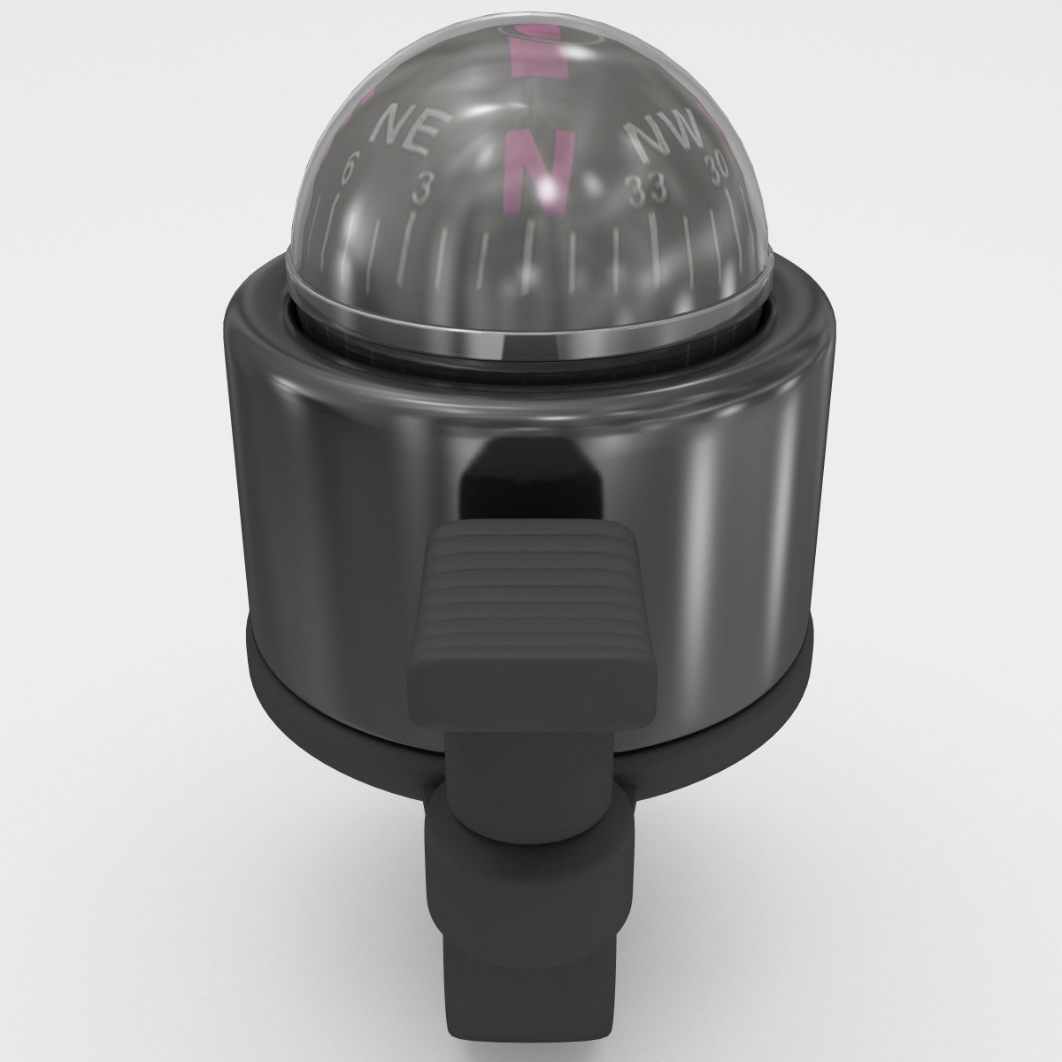 3d bicycle compass ring bell model