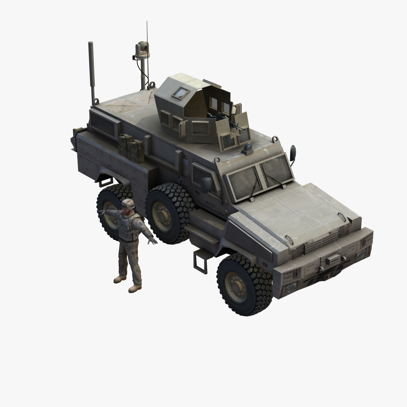 3d model rg31 nyala mrap