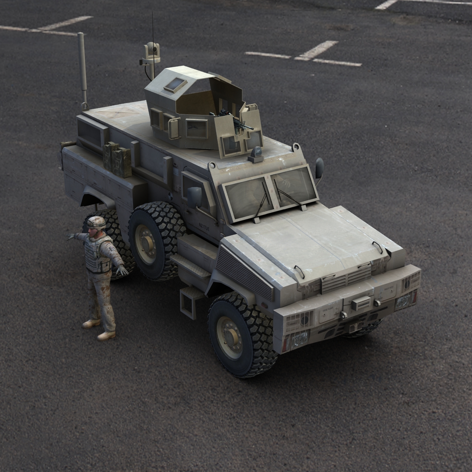 3d model rg31 nyala mrap