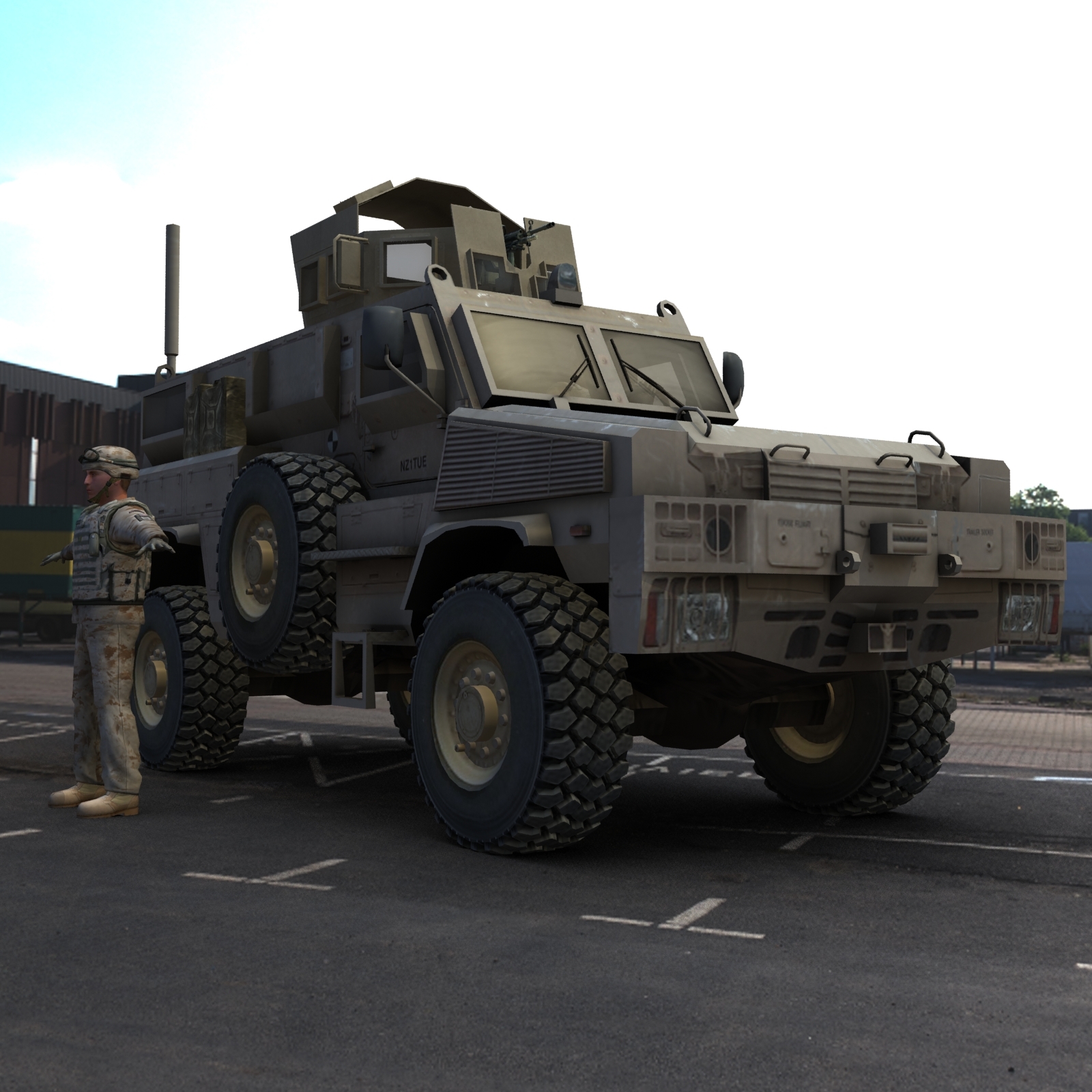 3d model rg31 nyala mrap