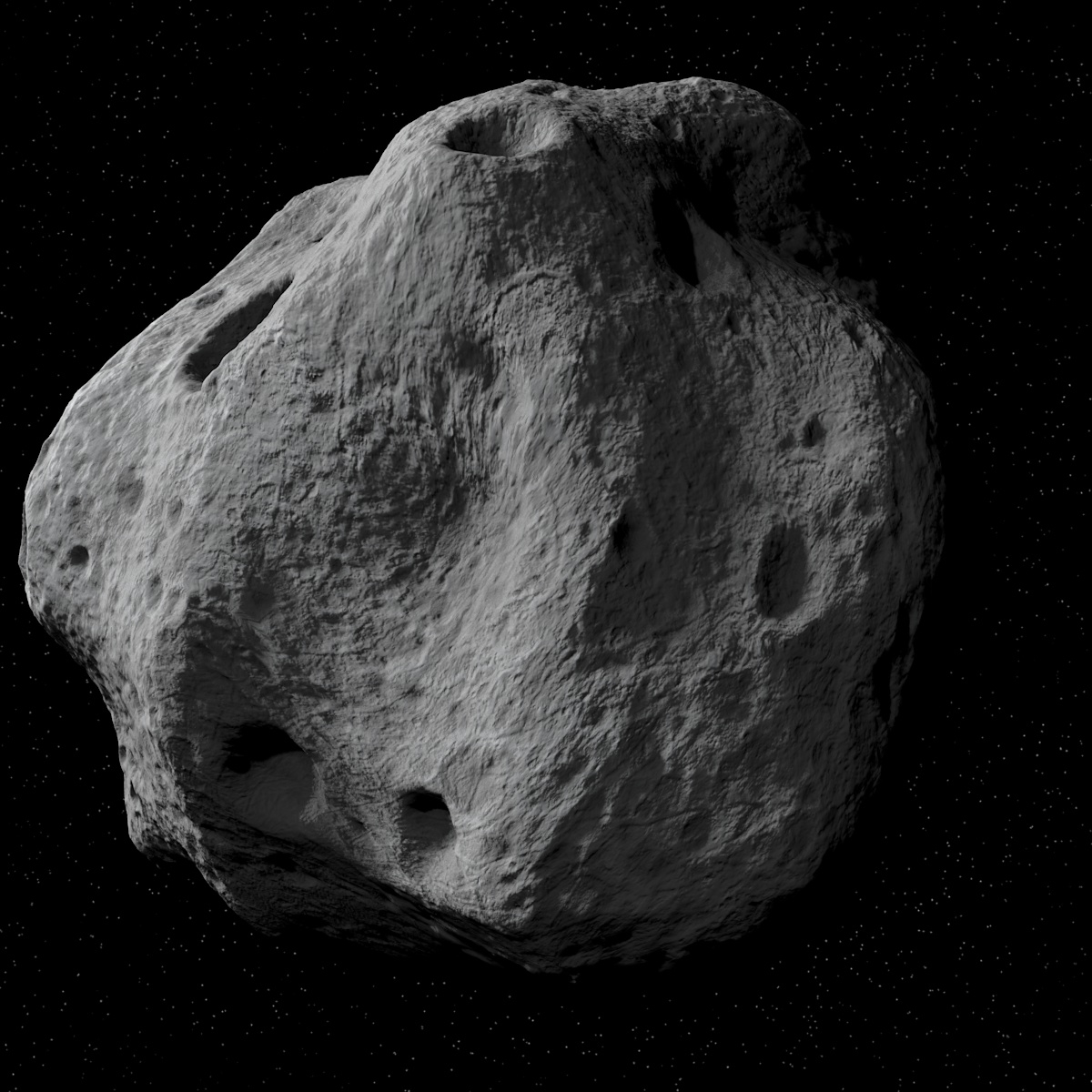 asteroid meteoroid rock 3d model