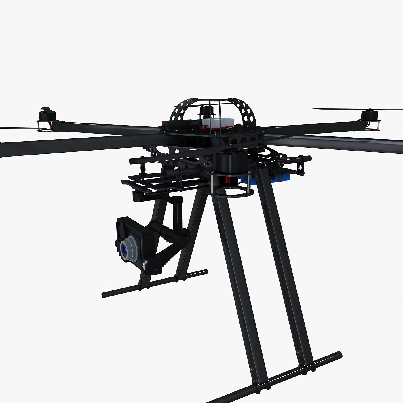 3d model hexacopter drone