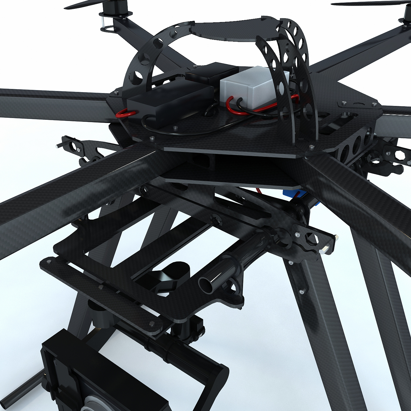 3d model hexacopter drone