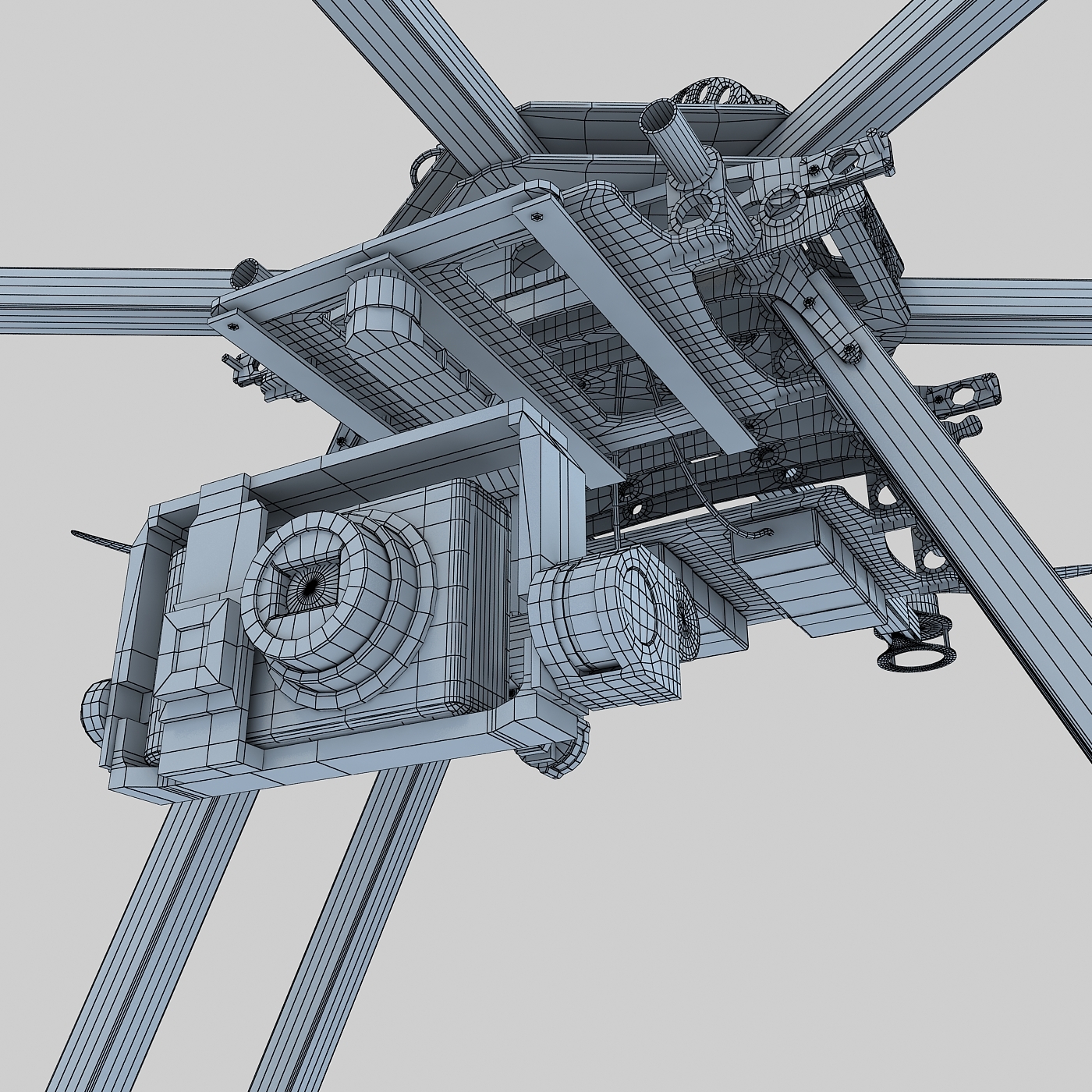 3d model hexacopter drone