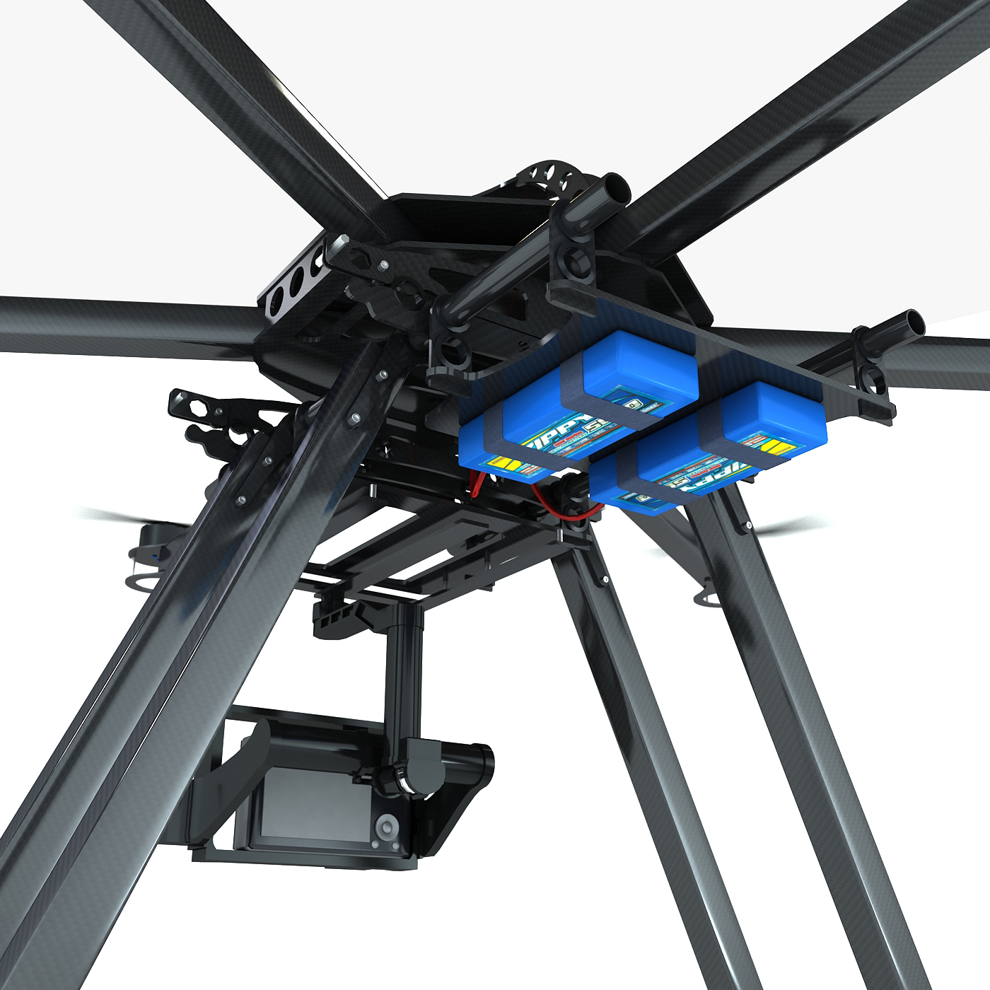 3d model hexacopter drone