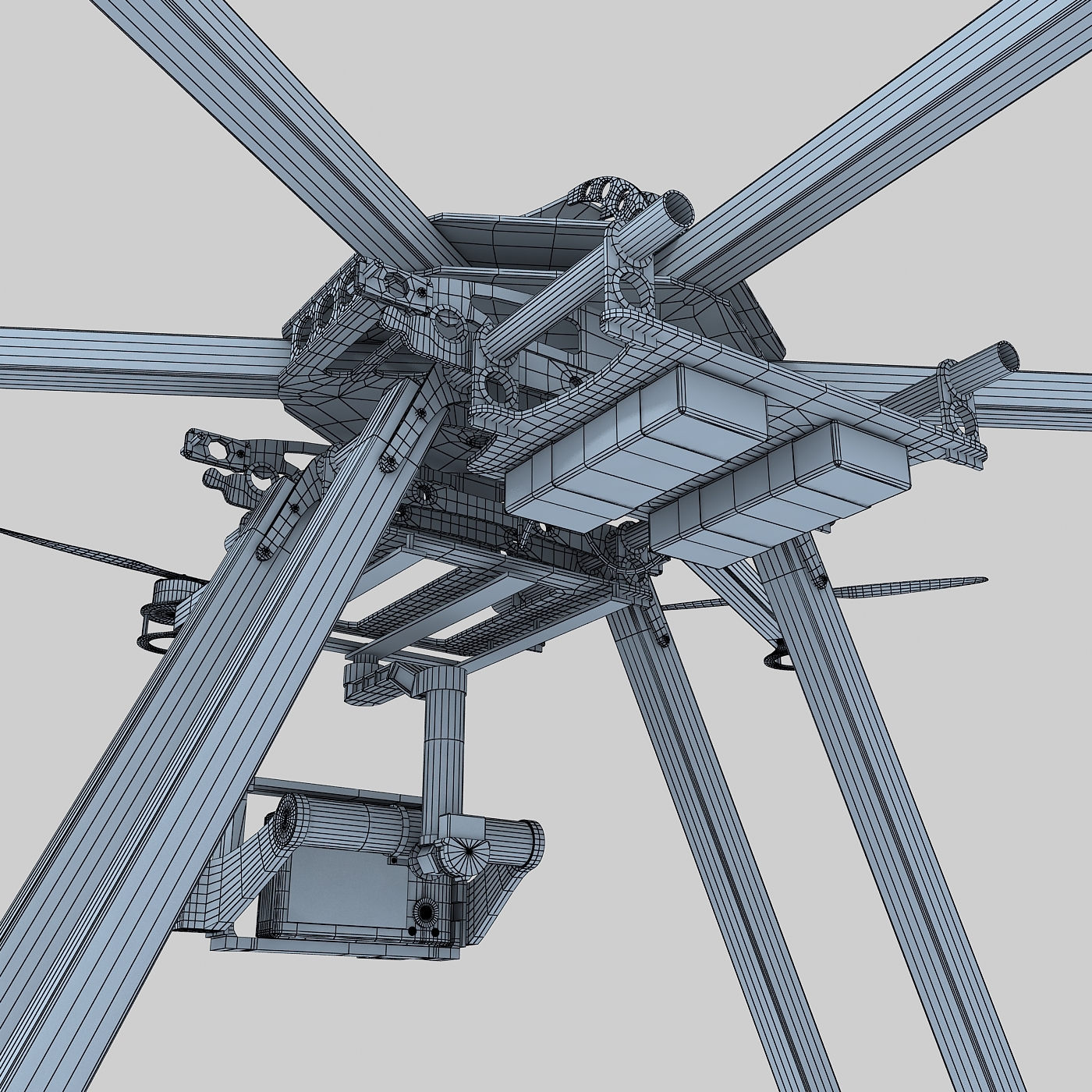 3d model hexacopter drone