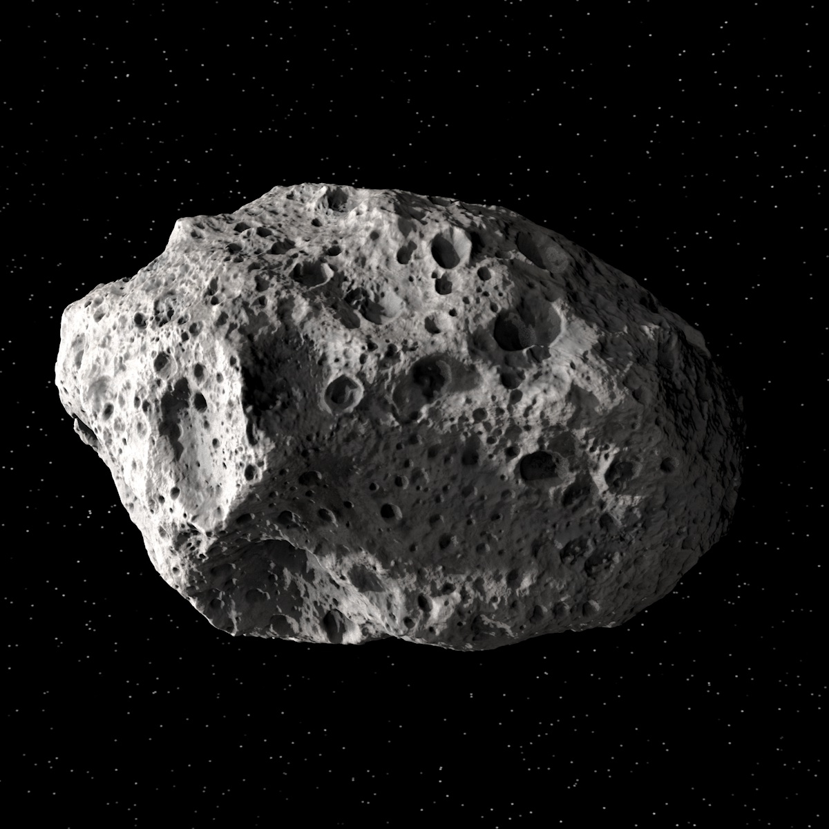 3d model asteroid meteoroid rock