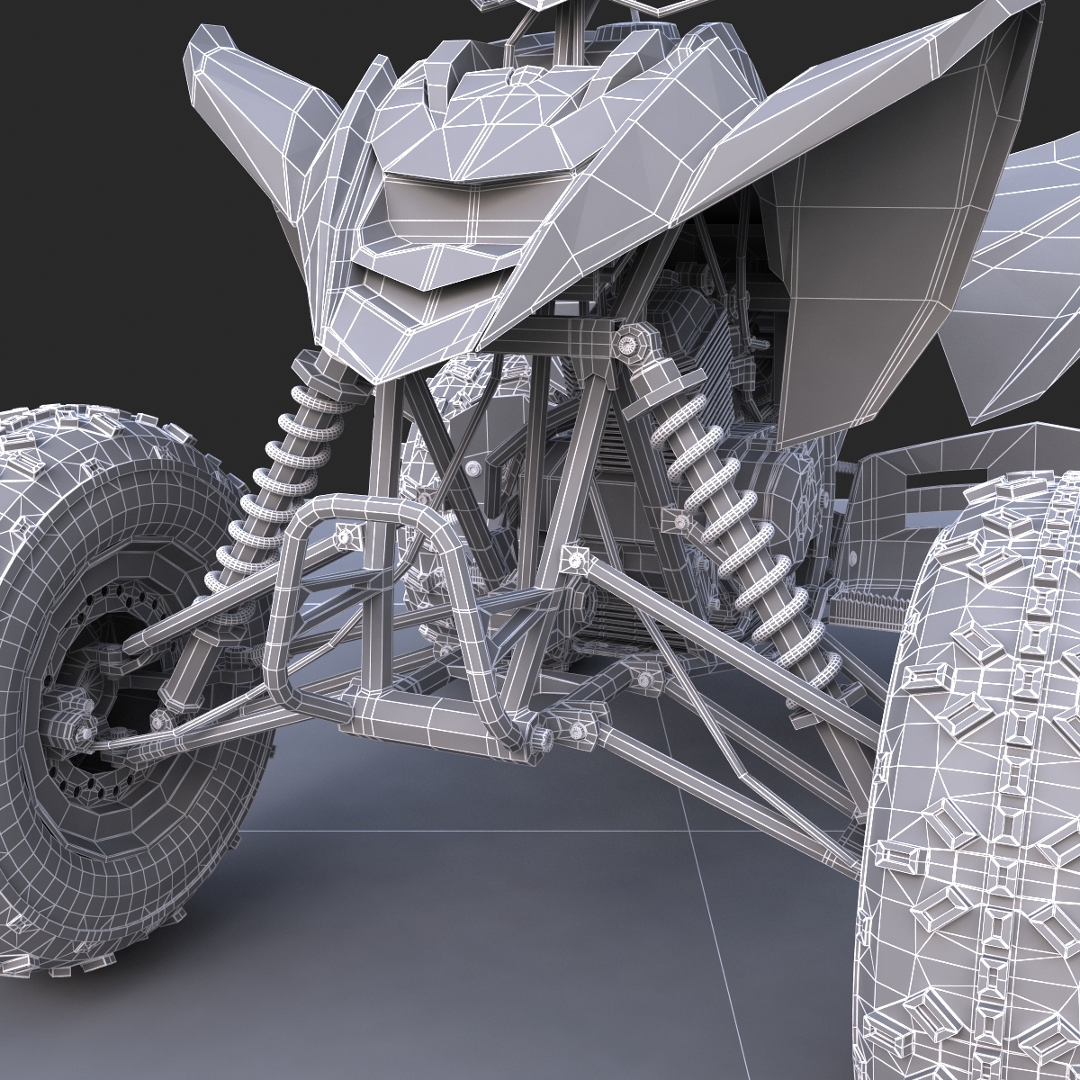 3d sport atv yamaha raptor model