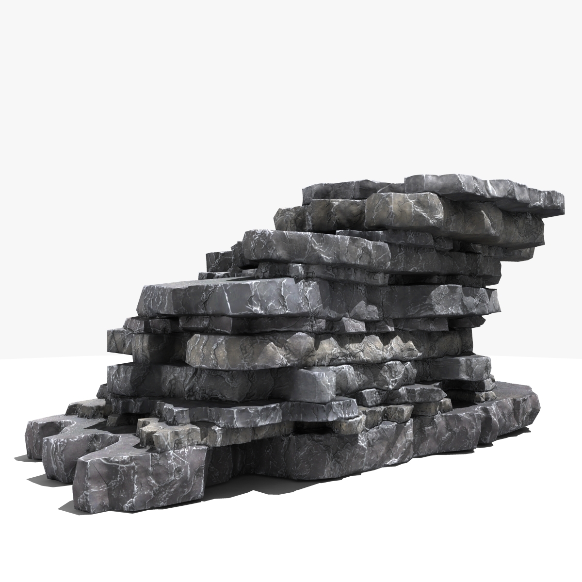 layered rock 3ds