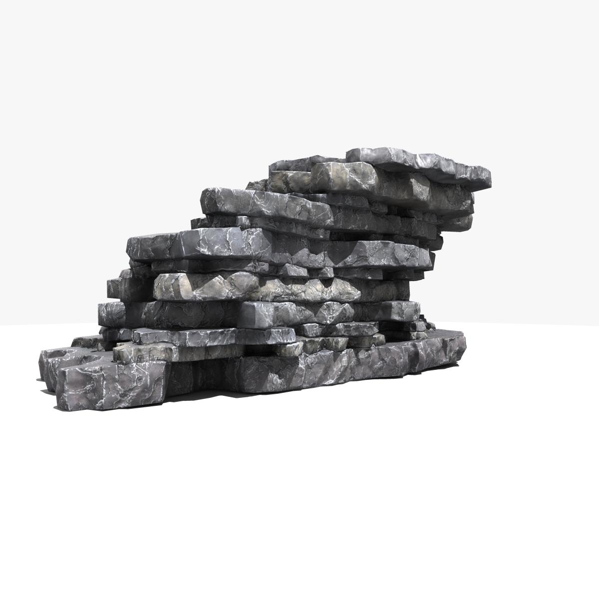 layered rock 3ds