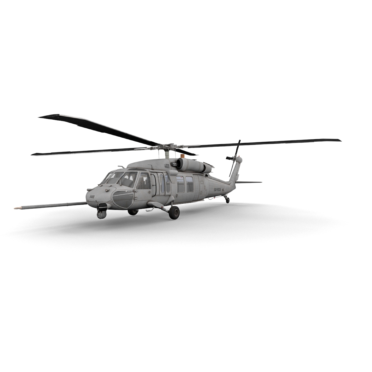 3dsmax hh-60 pave hawk rigged