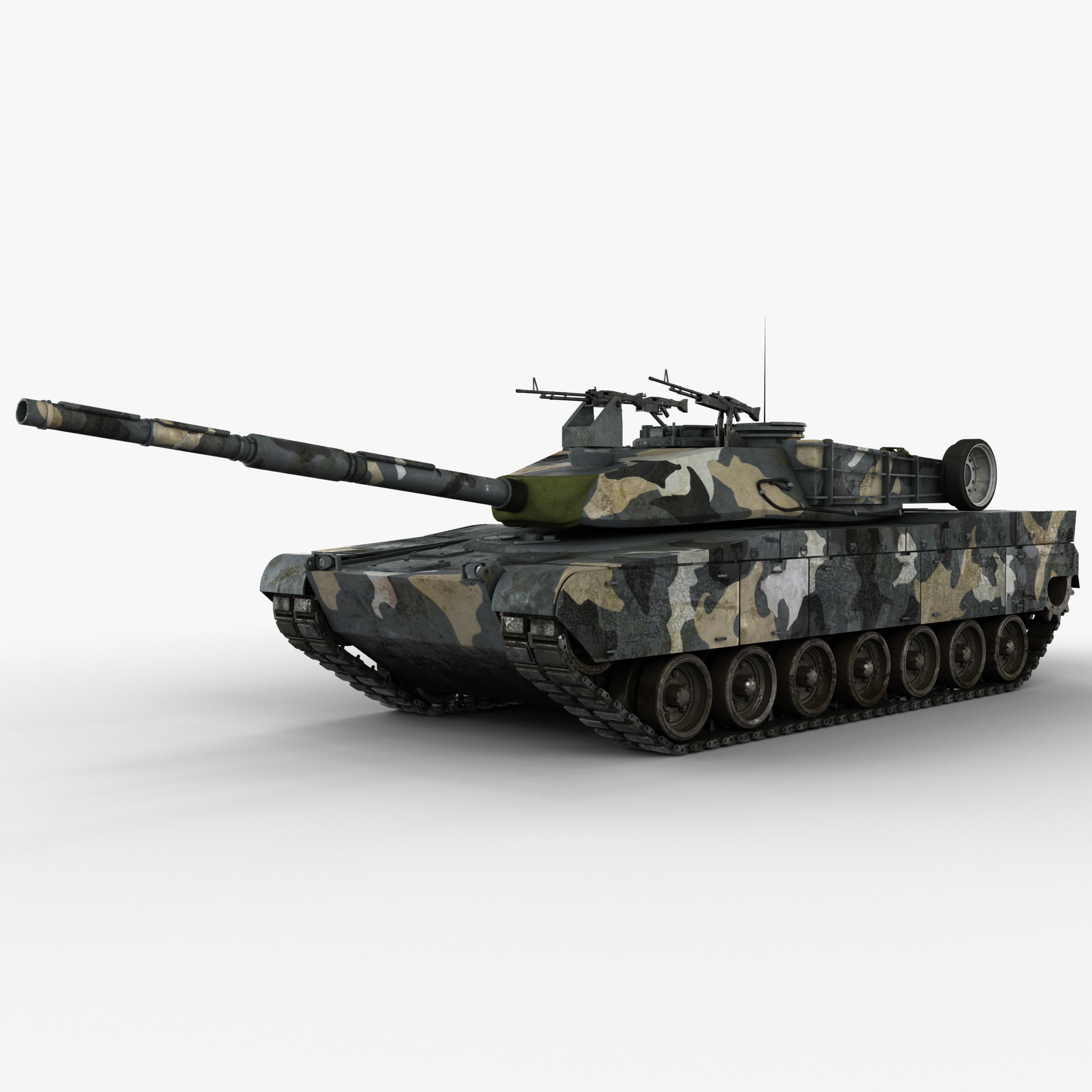 zulfiqar iranian main battle tank 3d max