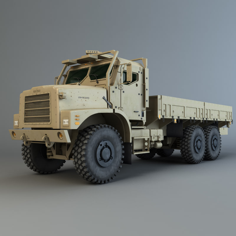 oshkosh mtvr amk27 3d model