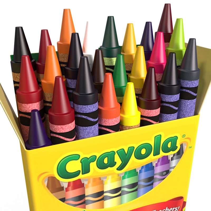 box crayons 3d model