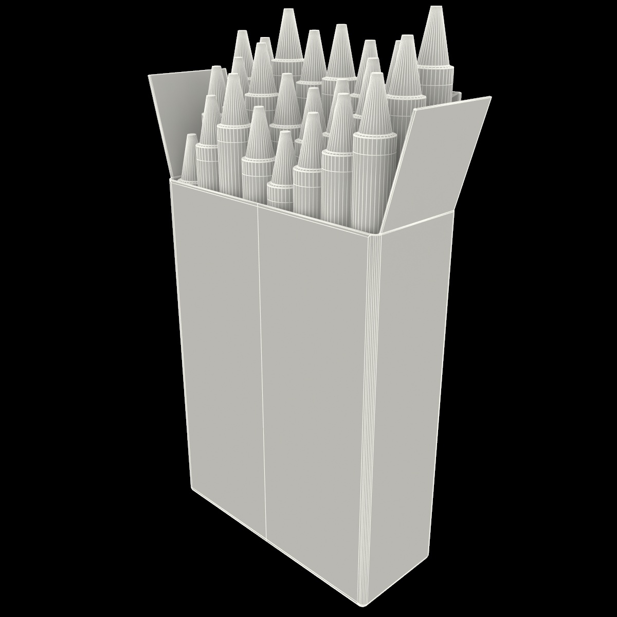 box crayons 3d model