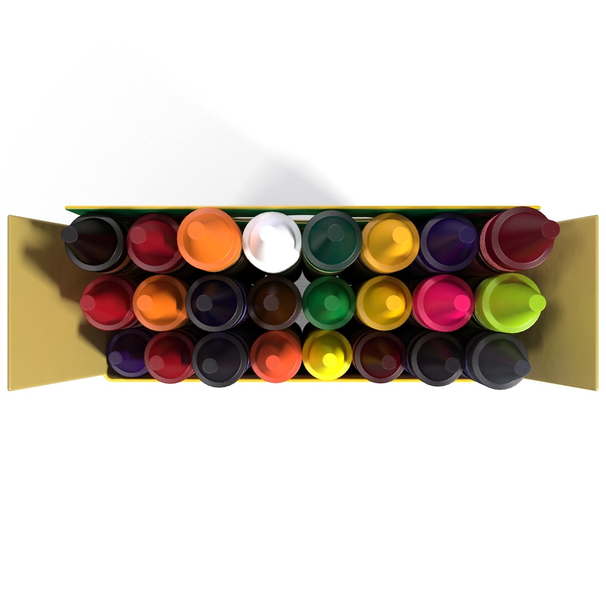 box crayons 3d model