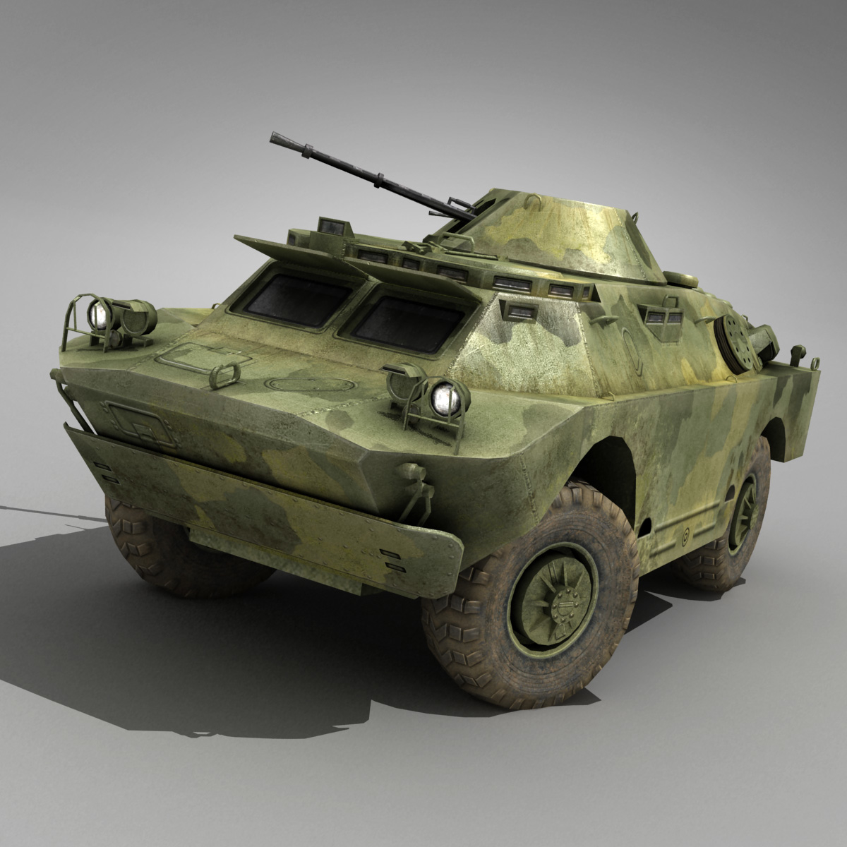 russian brdm-2 3d model