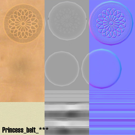 hairs princess 3d max