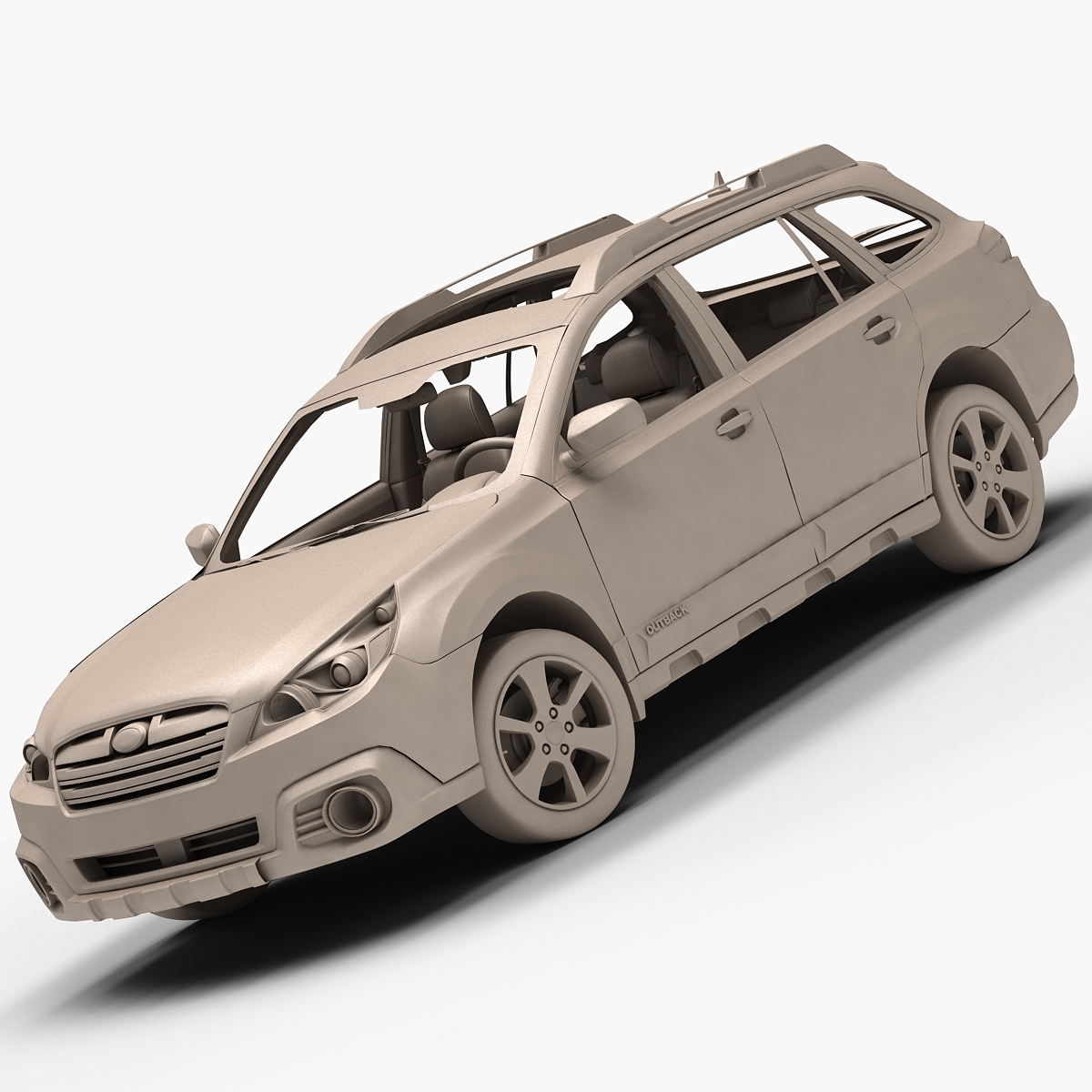 2013 subaru outback 3d model