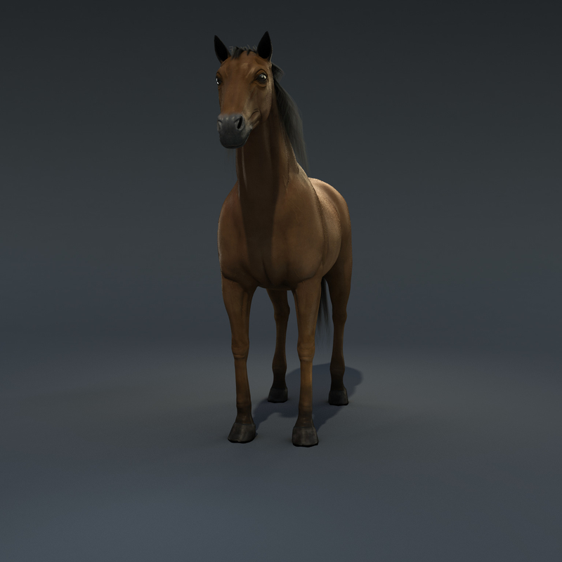 3d model of horse
