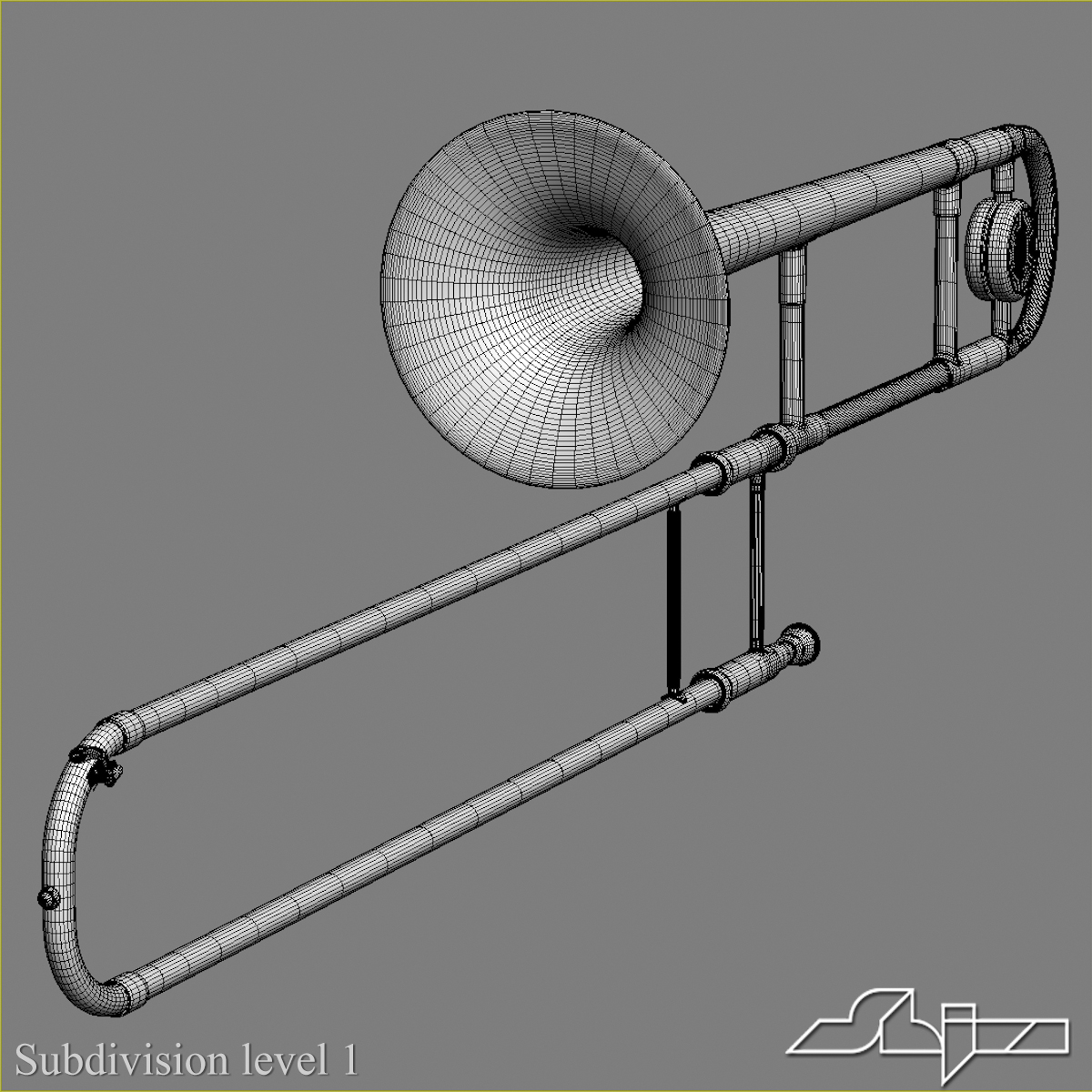 trombone 2 3d model