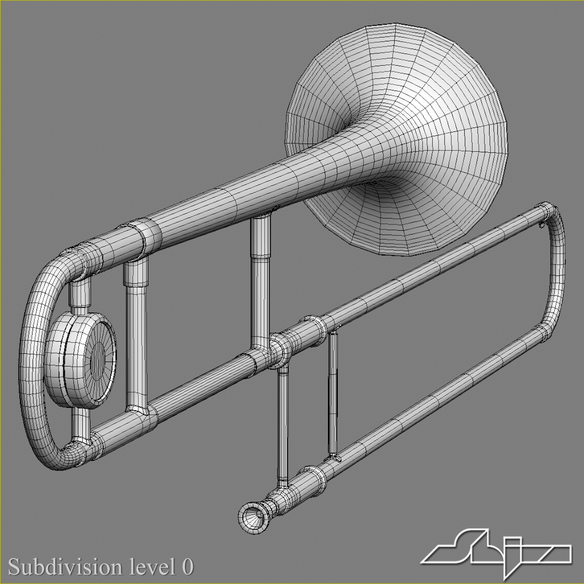 trombone 2 3d model