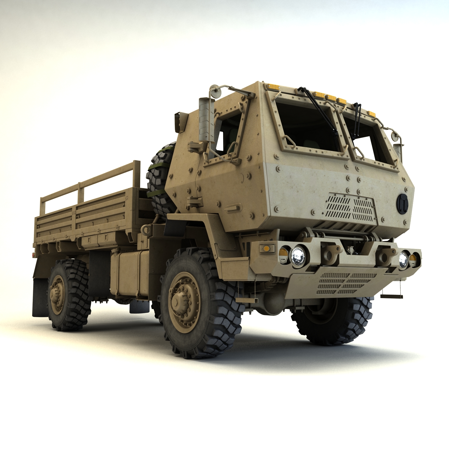 oshkosh fmtv m1078 armored 3d max