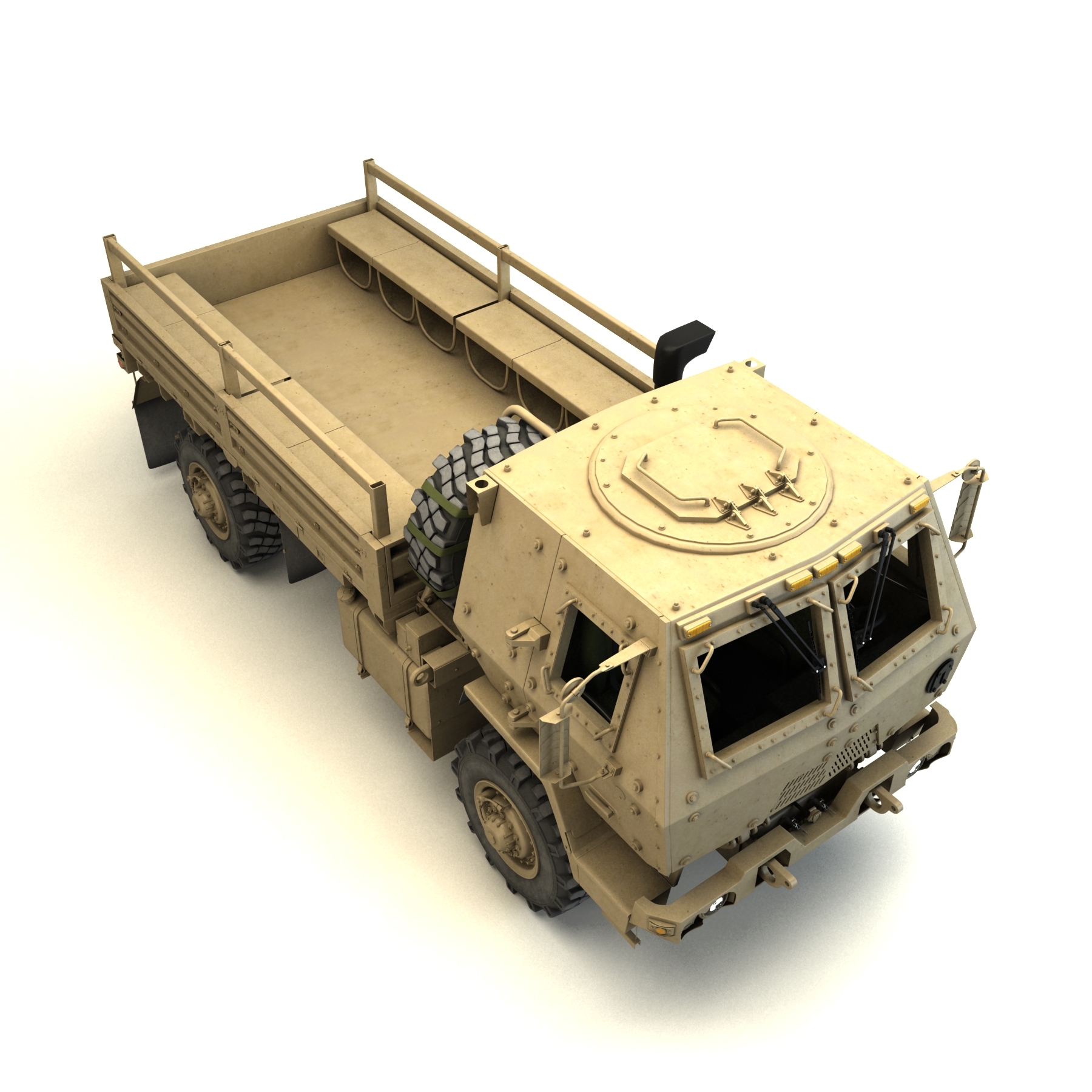 oshkosh fmtv m1078 armored 3d max