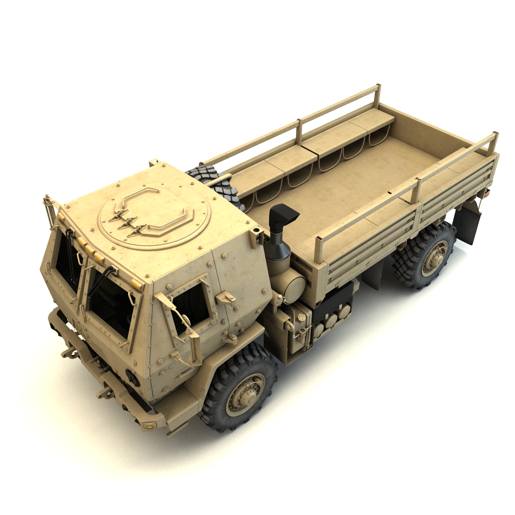 oshkosh fmtv m1078 armored 3d max
