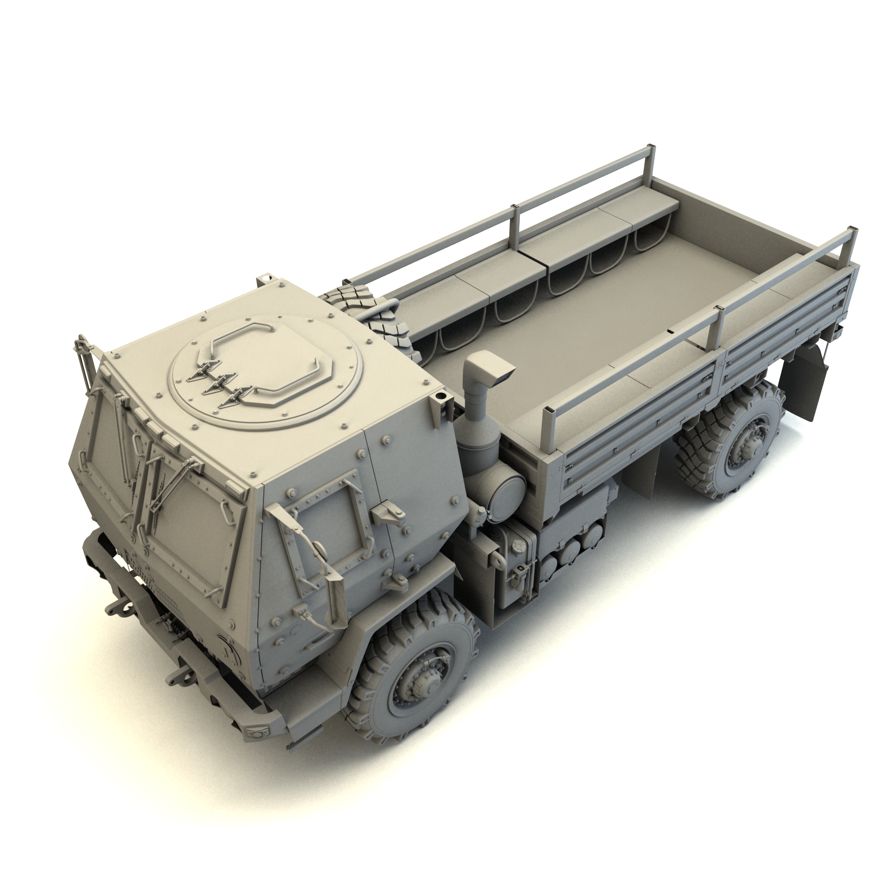 oshkosh fmtv m1078 armored 3d max