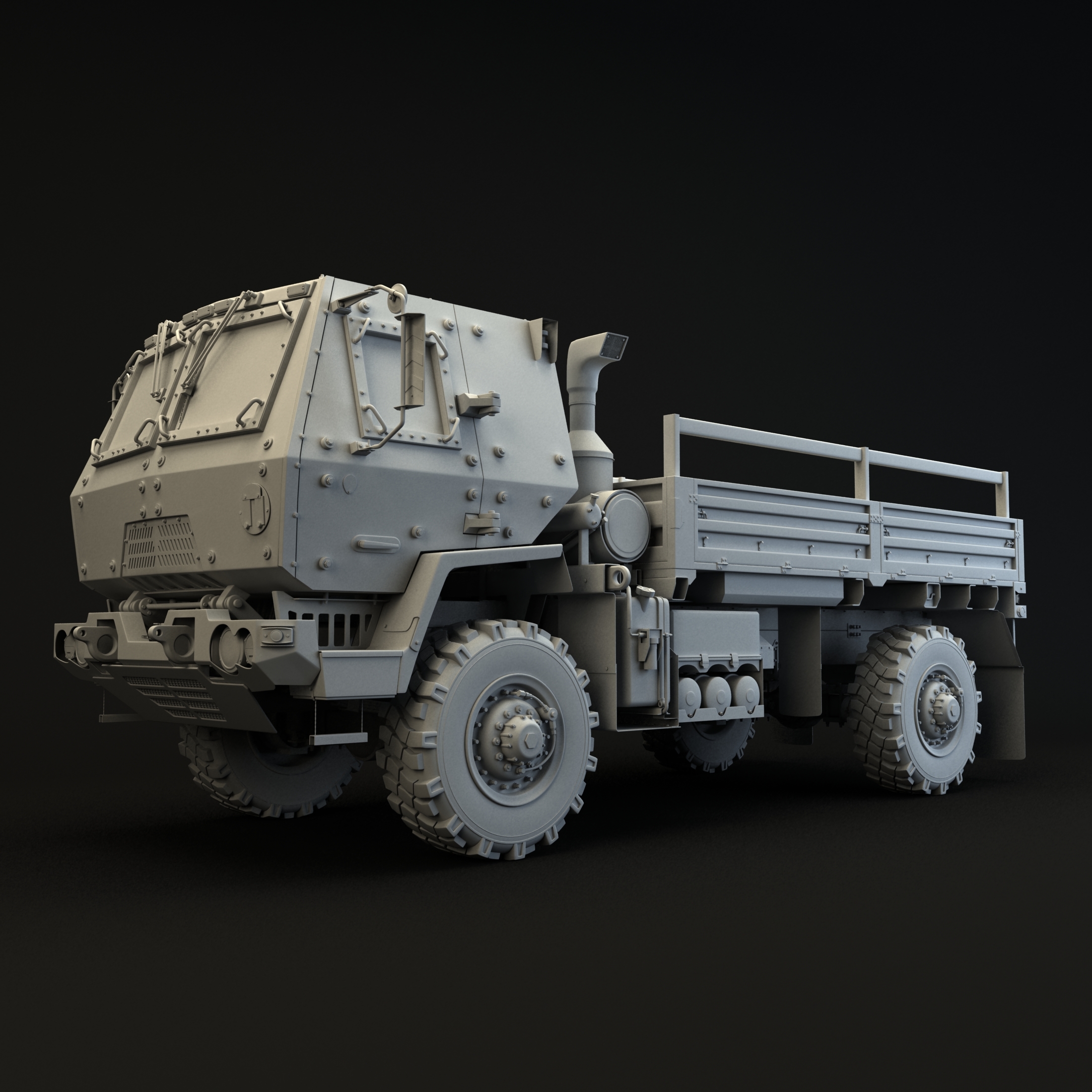oshkosh fmtv m1078 armored 3d max