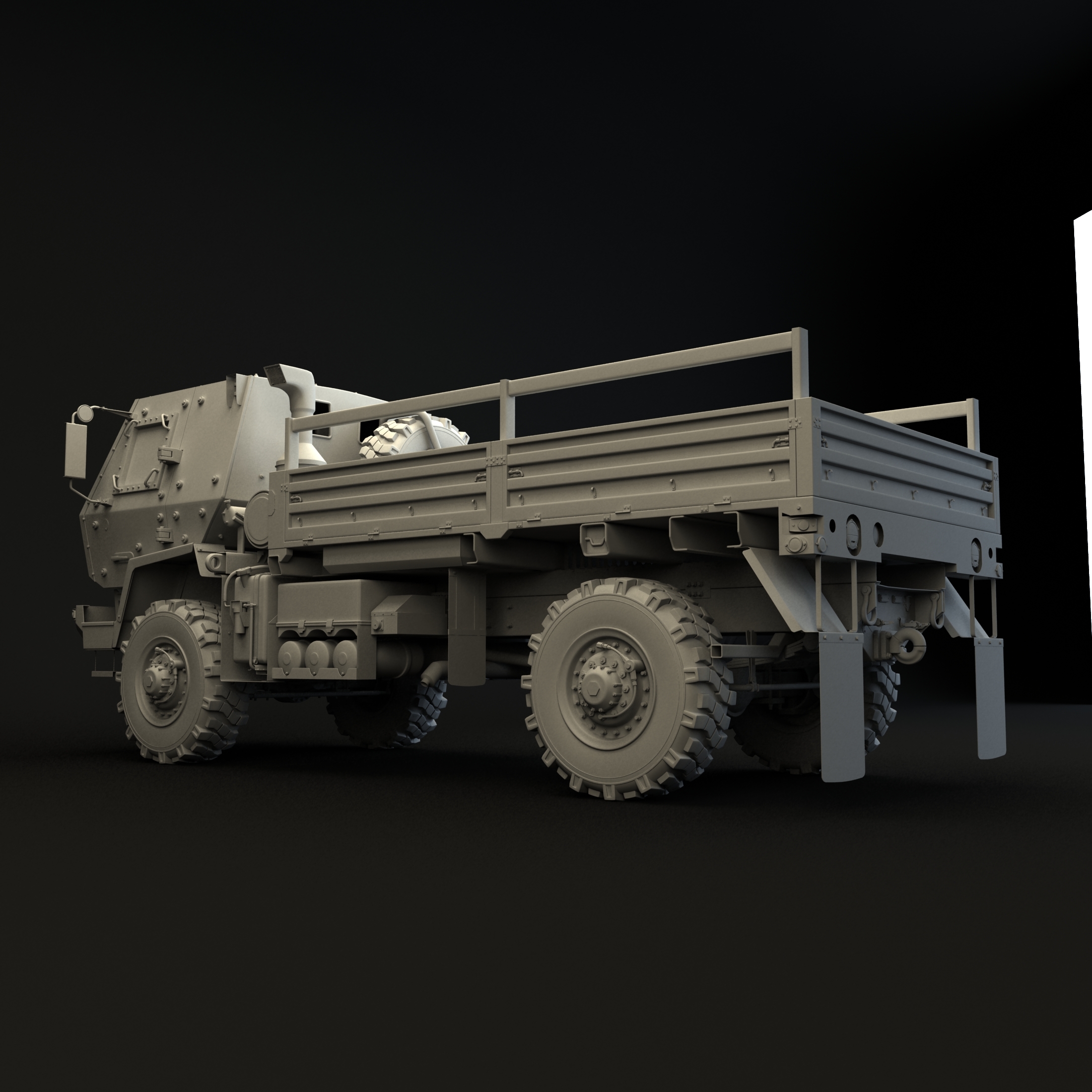 oshkosh fmtv m1078 armored 3d max