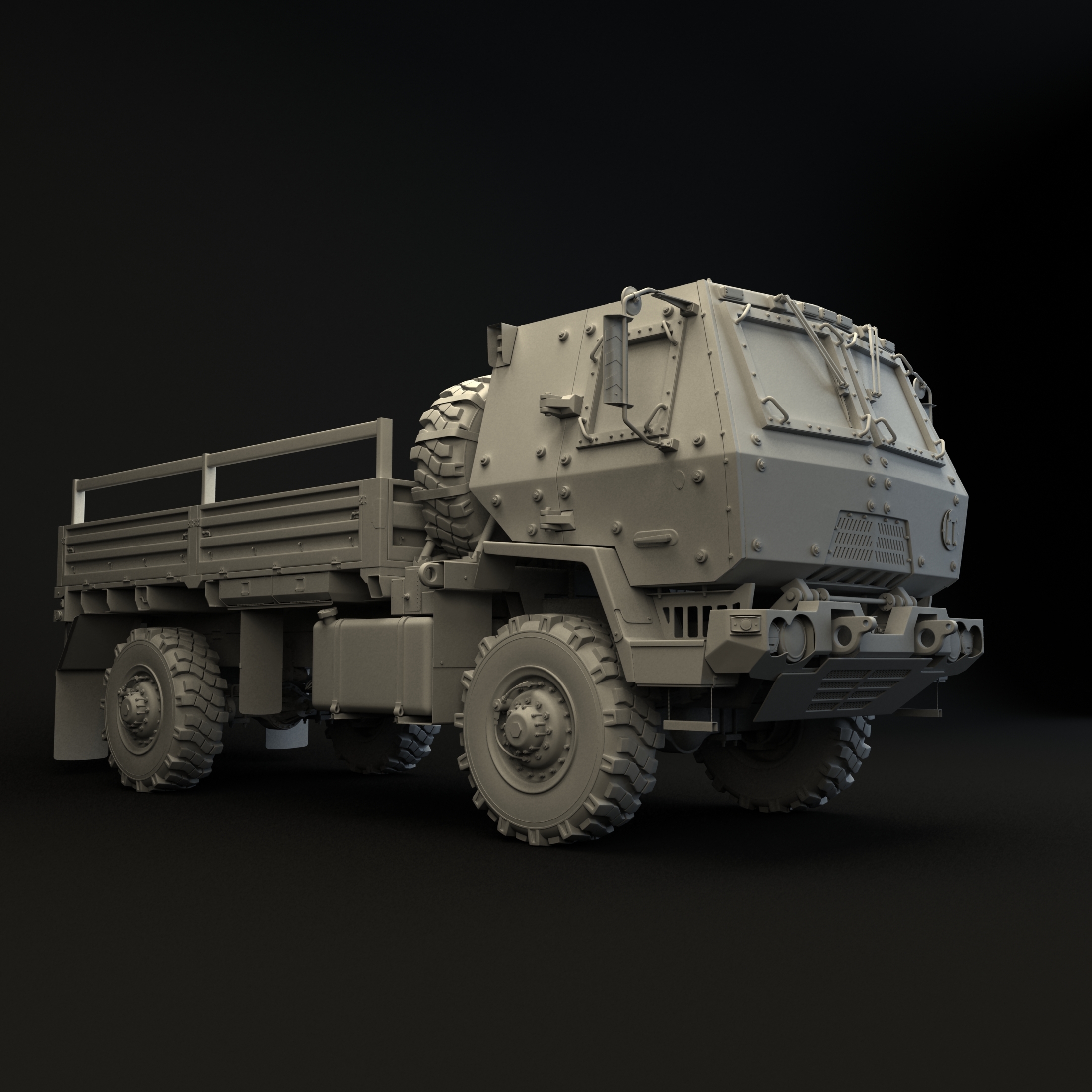 oshkosh fmtv m1078 armored 3d max