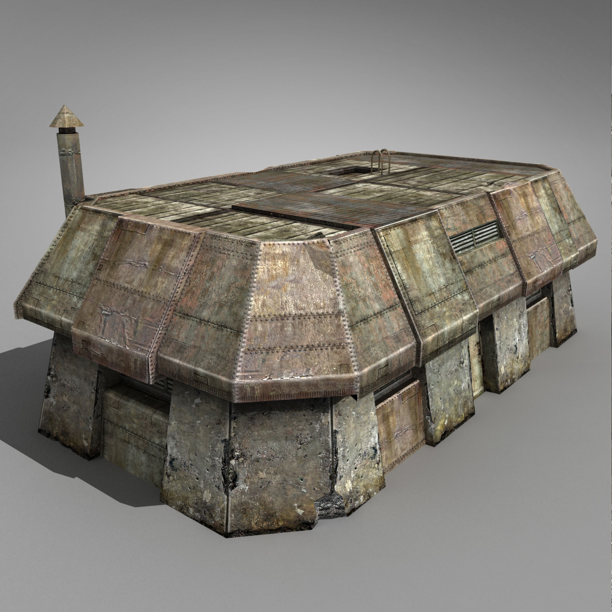 3d model of military outpost