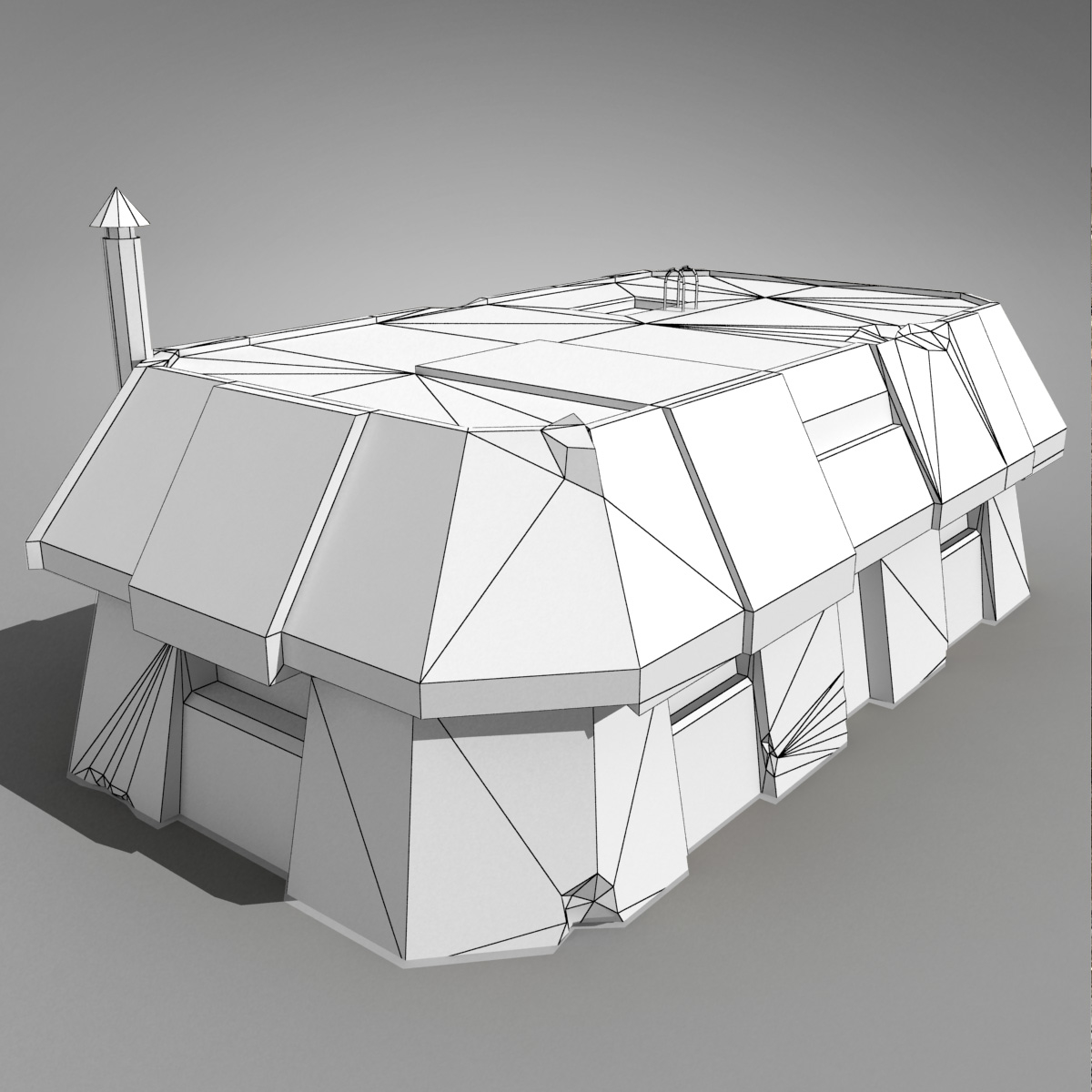 3d model of military outpost