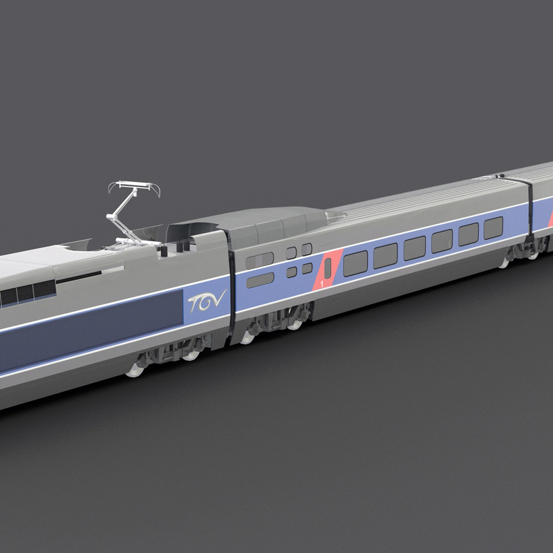 TGV-Zug 3D-Modell - TurboSquid 786872