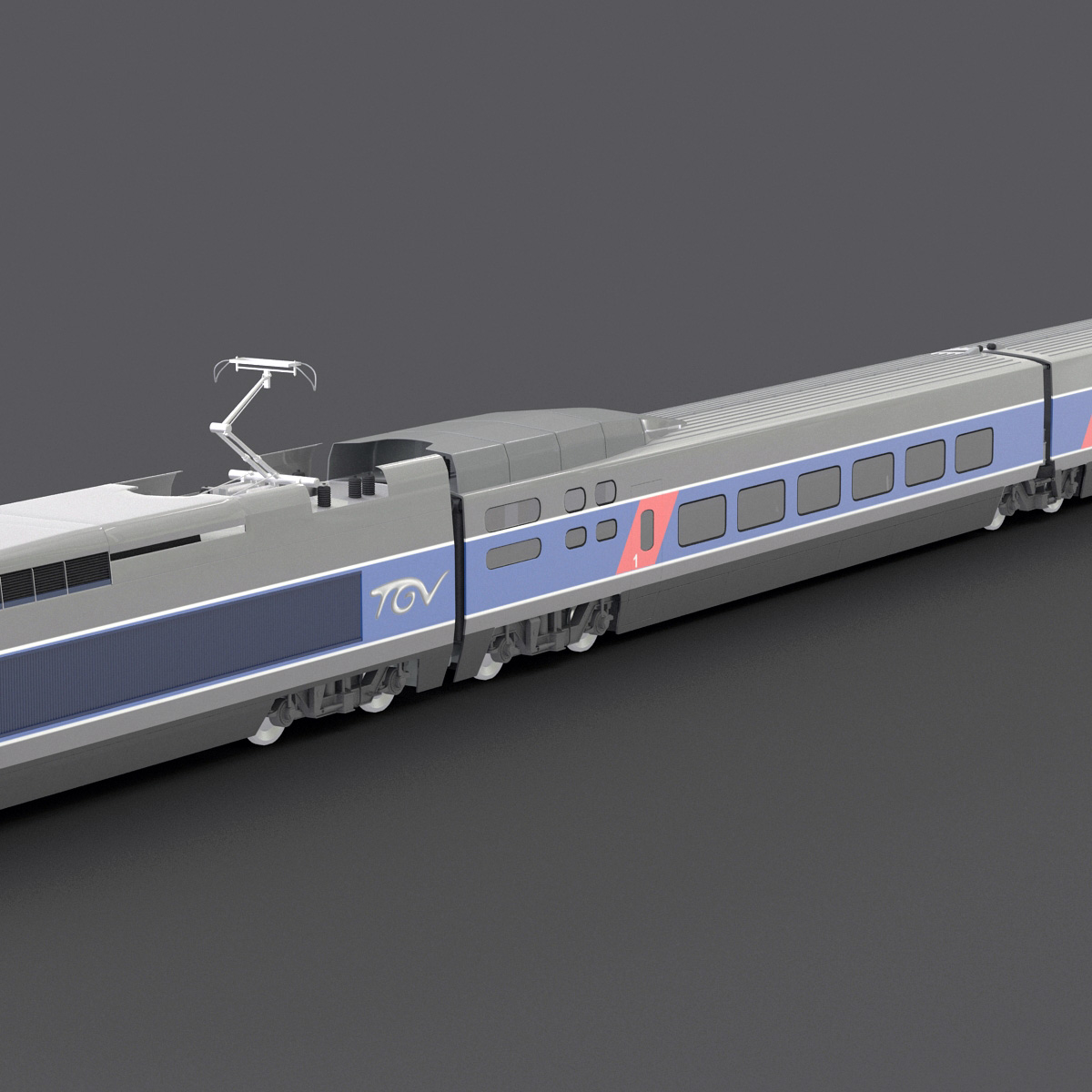 3d 3ds tgv train