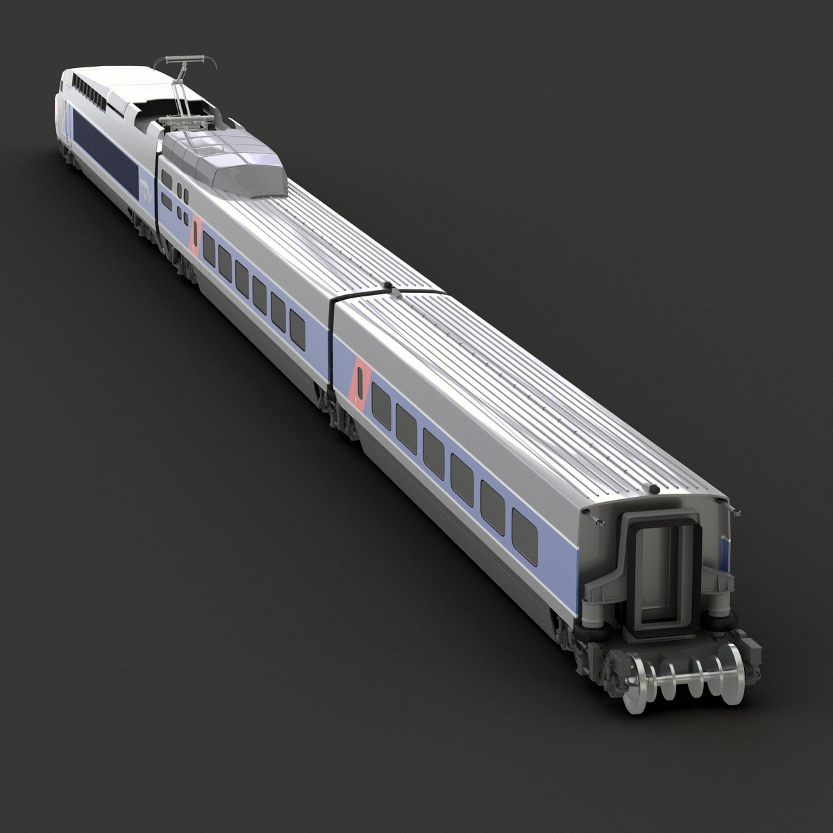 3d 3ds tgv train