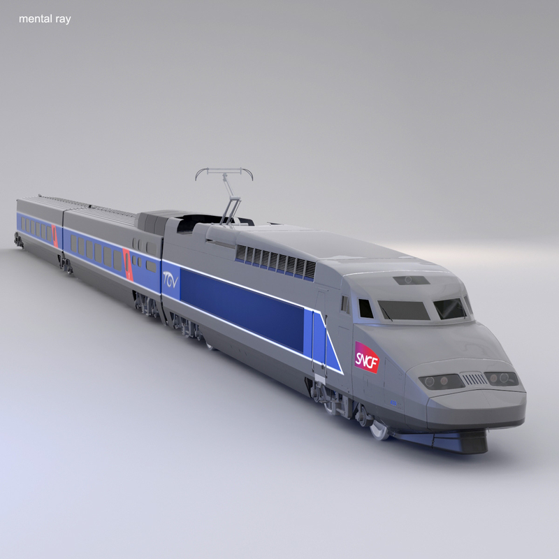 3d 3ds tgv train