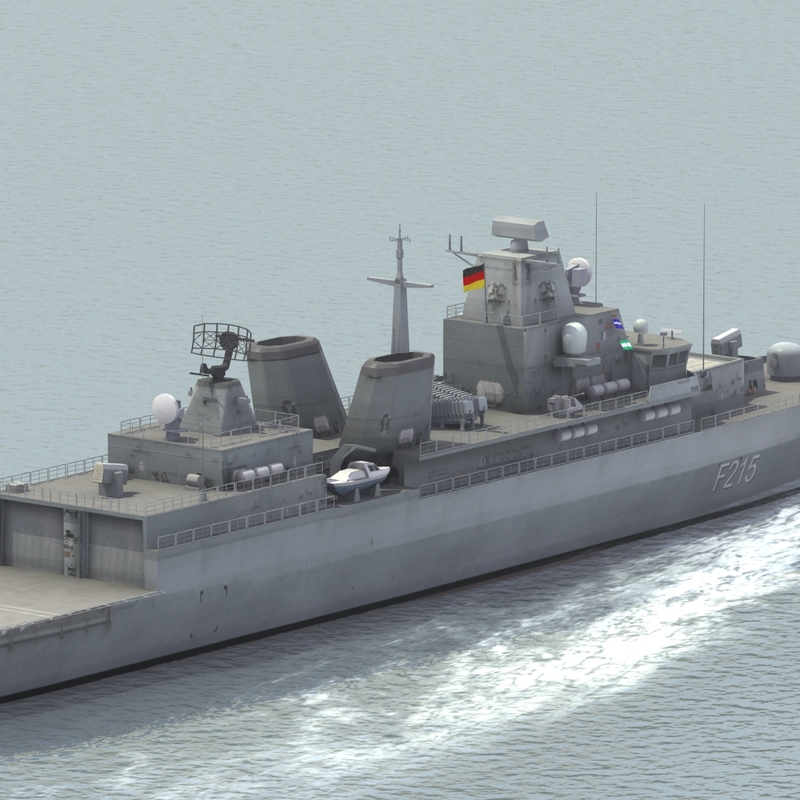 type f123 brandenburg class frigate 3d 3ds